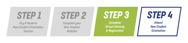 Step 3: Virtual Advising & Registration - New Student Orientation